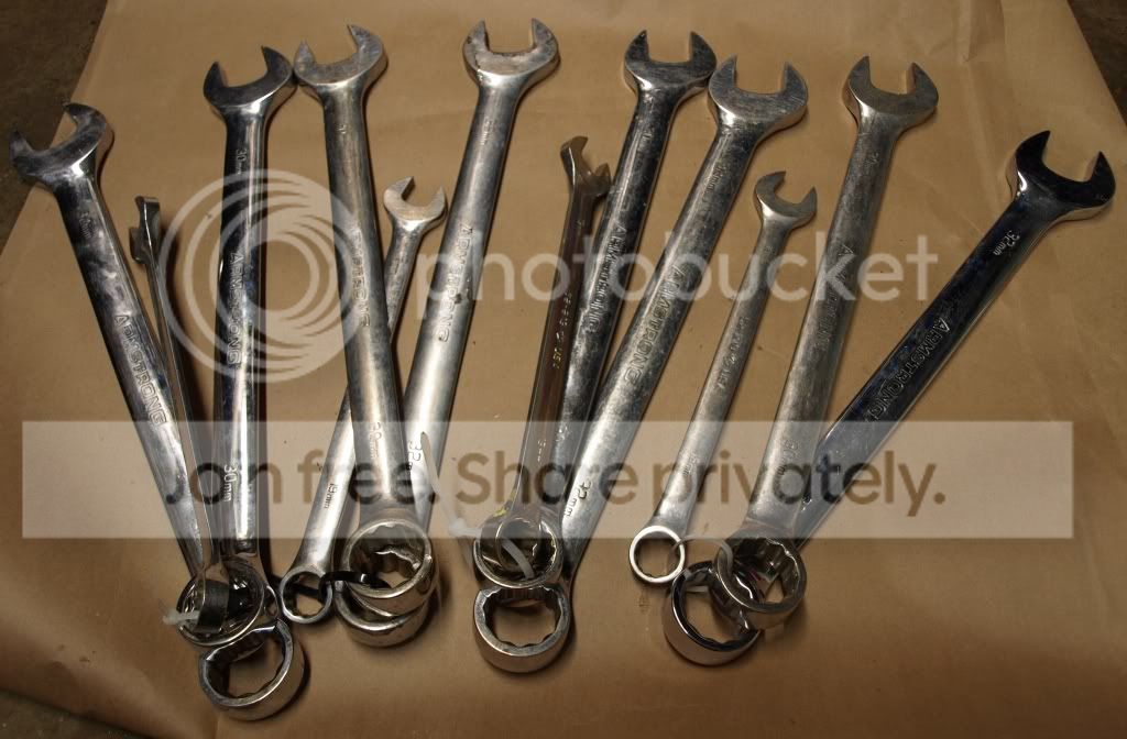 FS: Garage Clean out, wrenches, tools, parts etc
